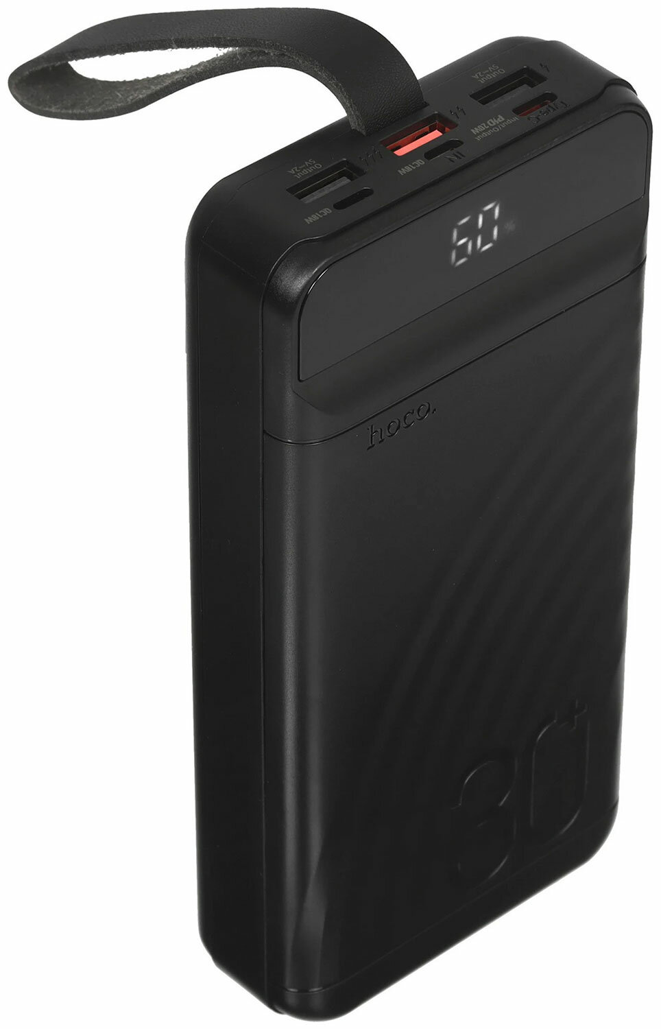 Внешний аккумулятор Hoco J123B, 30000 mAh, 3USB 3.0A, 22.5W, PD 20W