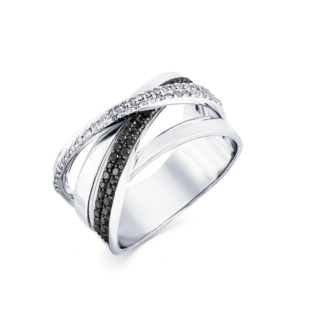 Кольцо, белое золото, 585 проба, бриллиант