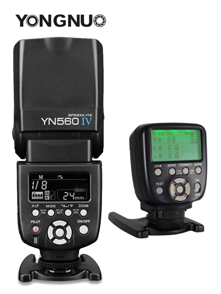 Yongnuo YN560IV вспышка с пультом YN560-TX II для Canon Nikon Fuji for Oly, YN560IV a 560TX II