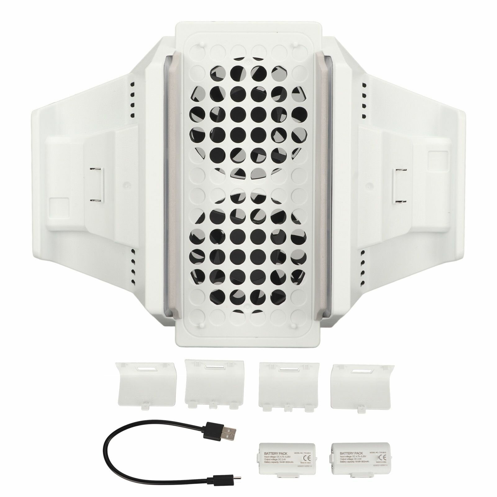 Охлаждающая подставка для Xbox Series S, 4-уровневый вентилятор с регулируемой скоростью, двойная зарядная станция, аксессуары Xbox для повышения производительности и удобства