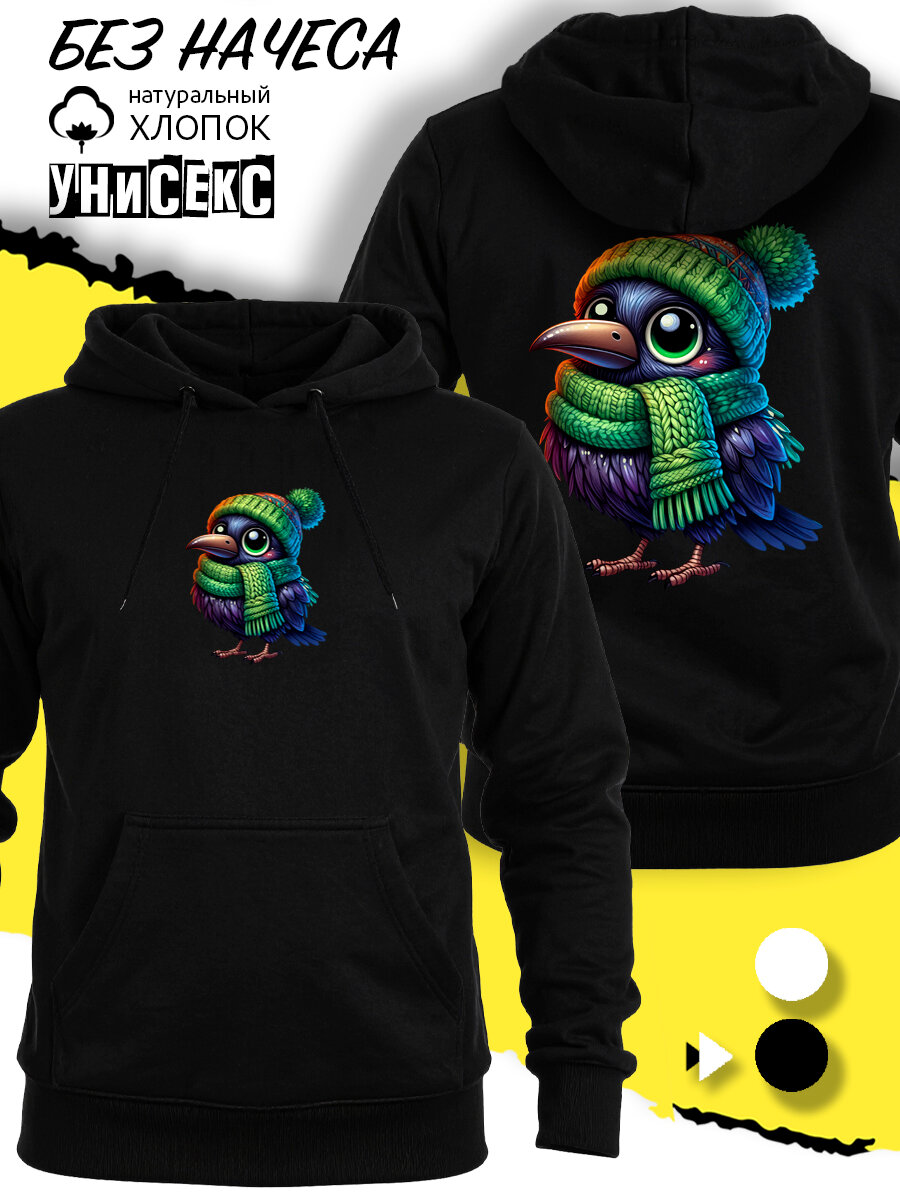 Худи Толстовка свитшот ворон