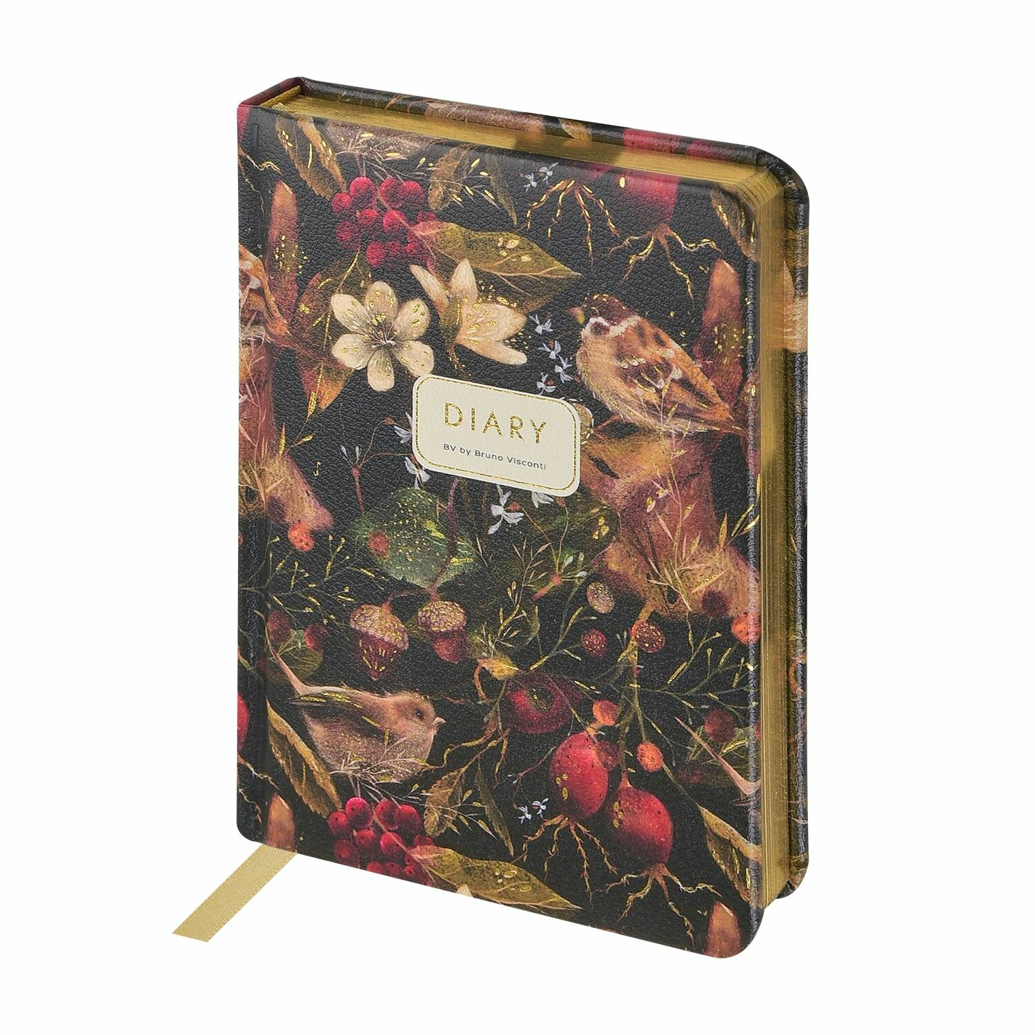Ежедневник BrunoVisconti А6 "Воробей" недатированный 240 стр.