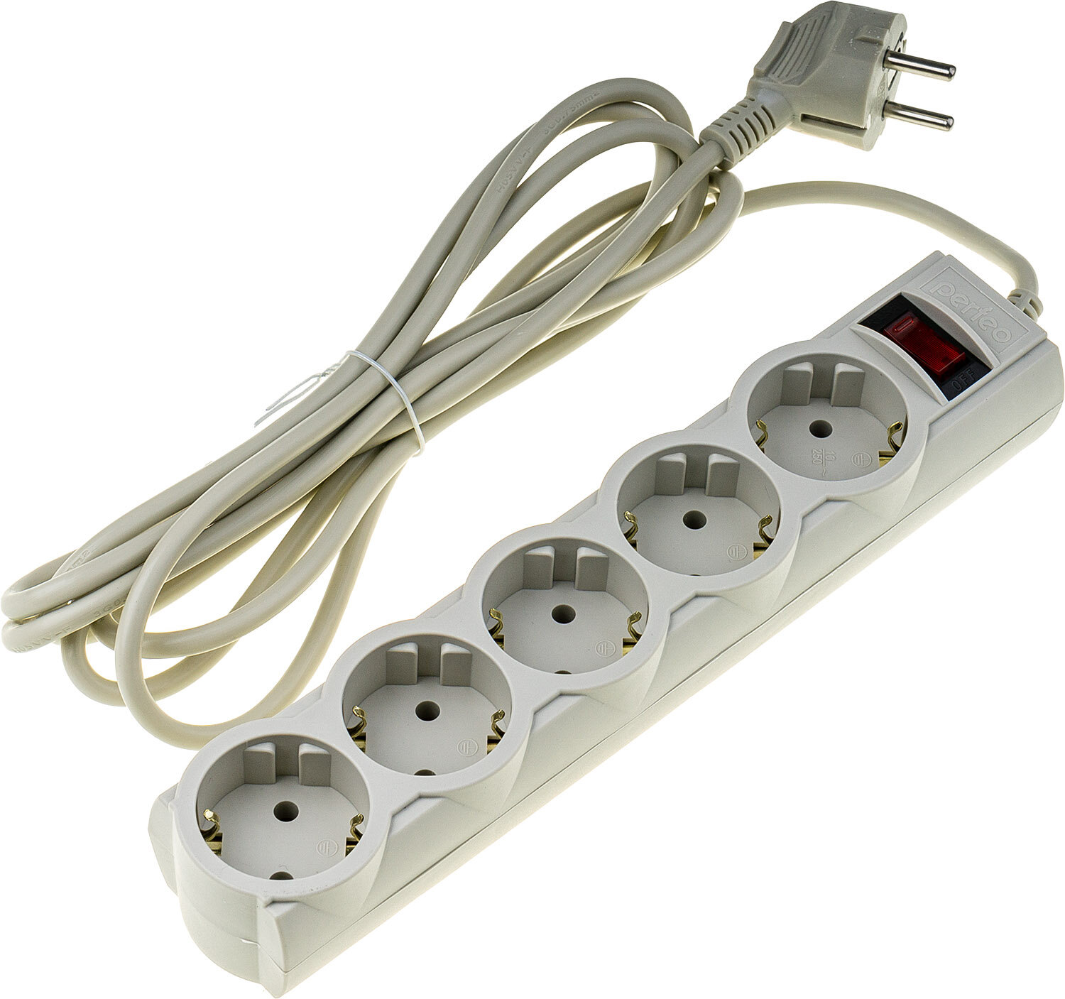 Сетевой фильтр PERFEO (PF_A4717) "POWERX" - 5 роз - 3м - серый 1245289