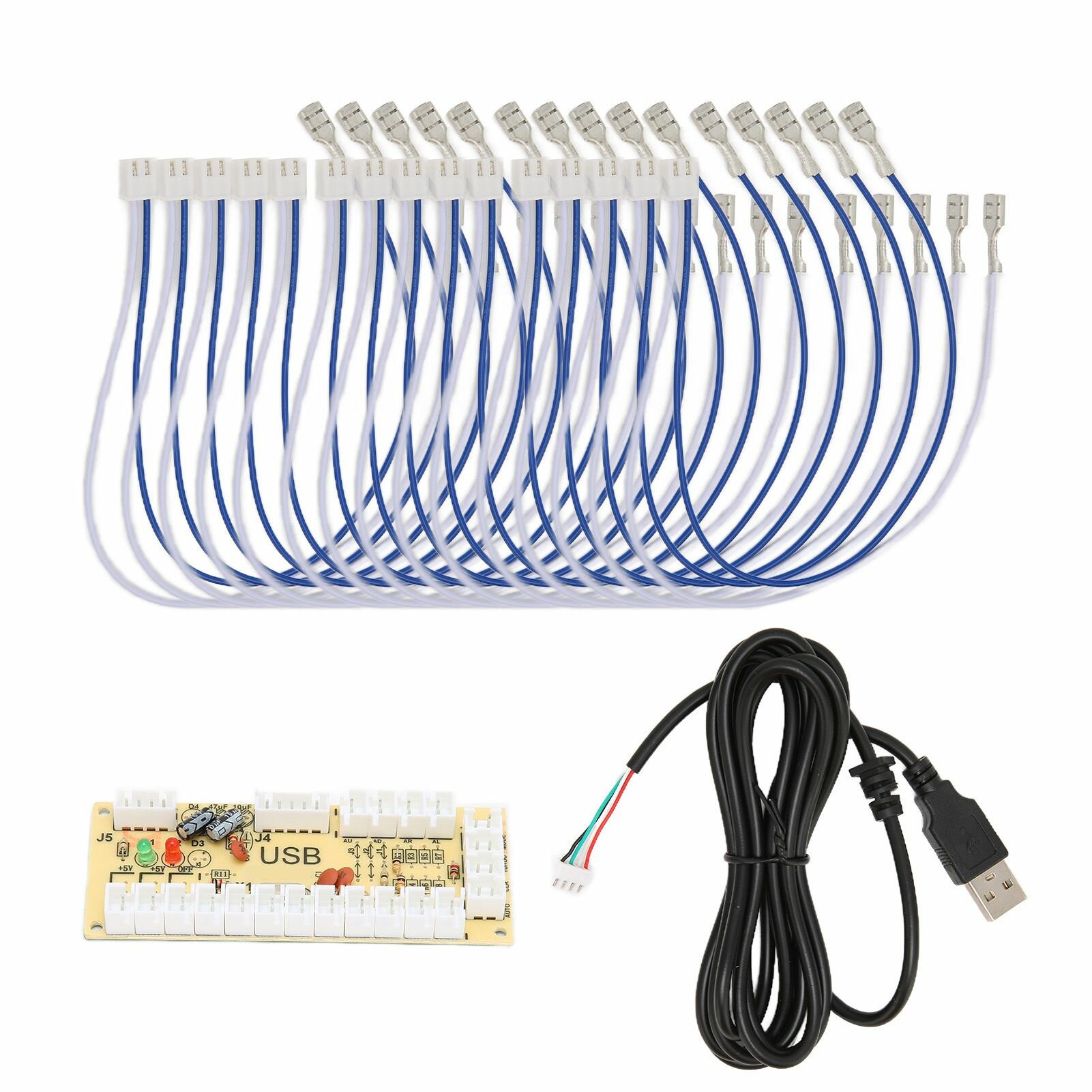 Arcade USB Encoder QM070911, контроллер DIY без задержки для Raspberry Pi 1, 2, 3, совместимый с RetroPie игровой входной модуль