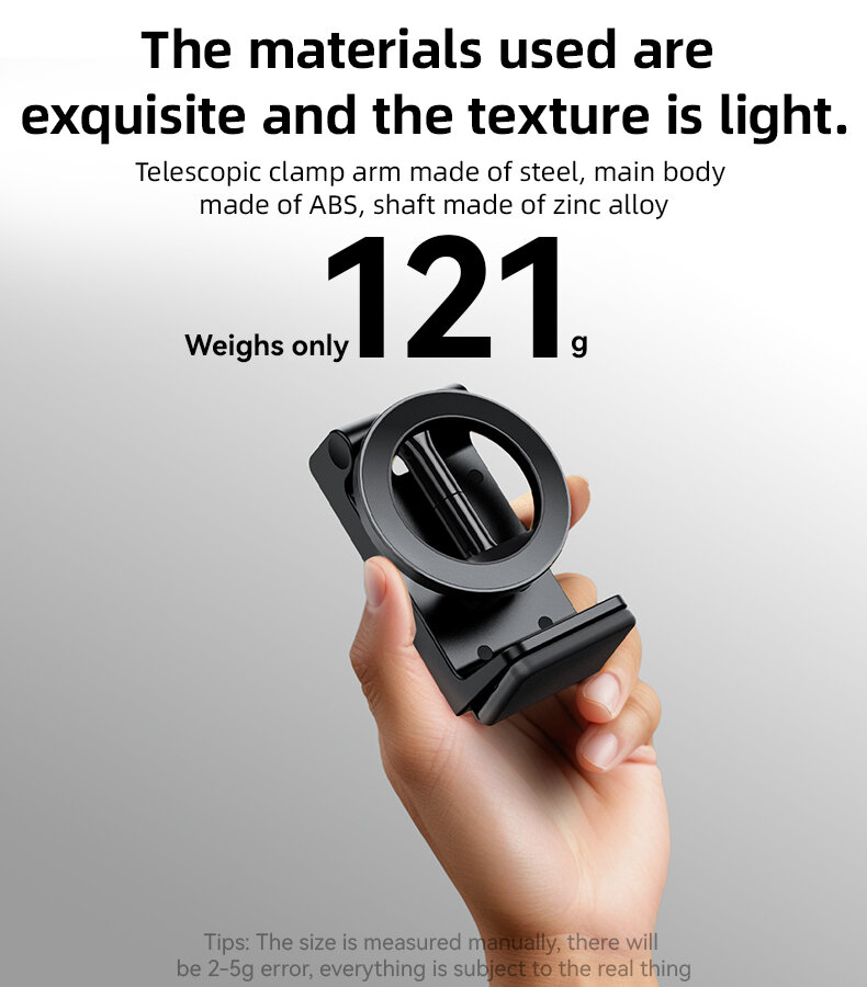 Магнитный держатель с прищепкой Yesido C298 Clip MagSave, для смартфонов до 7,2", Черный