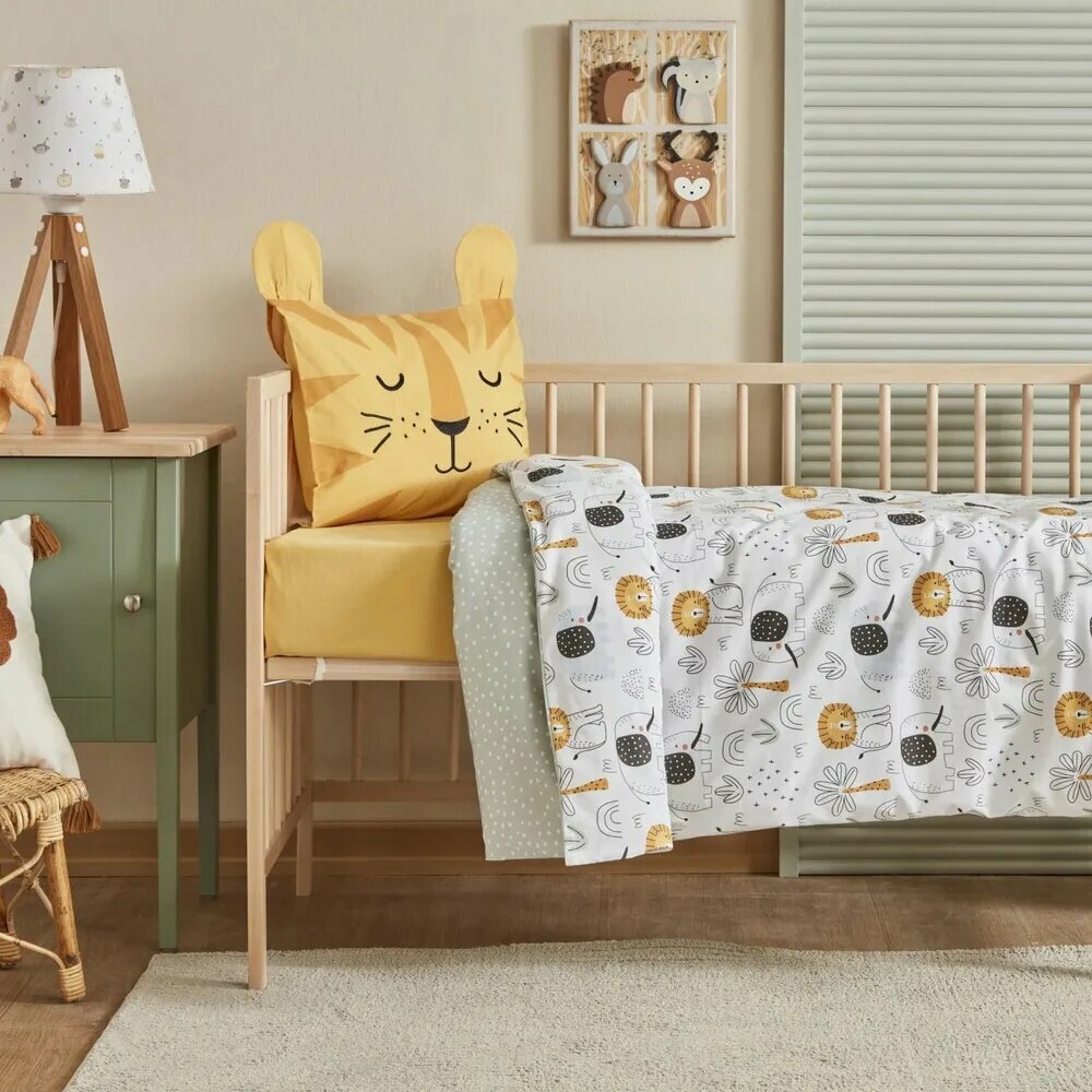 Karaca Home Комплект постельного белья, Хлопок, Детский, наволочки 35x45