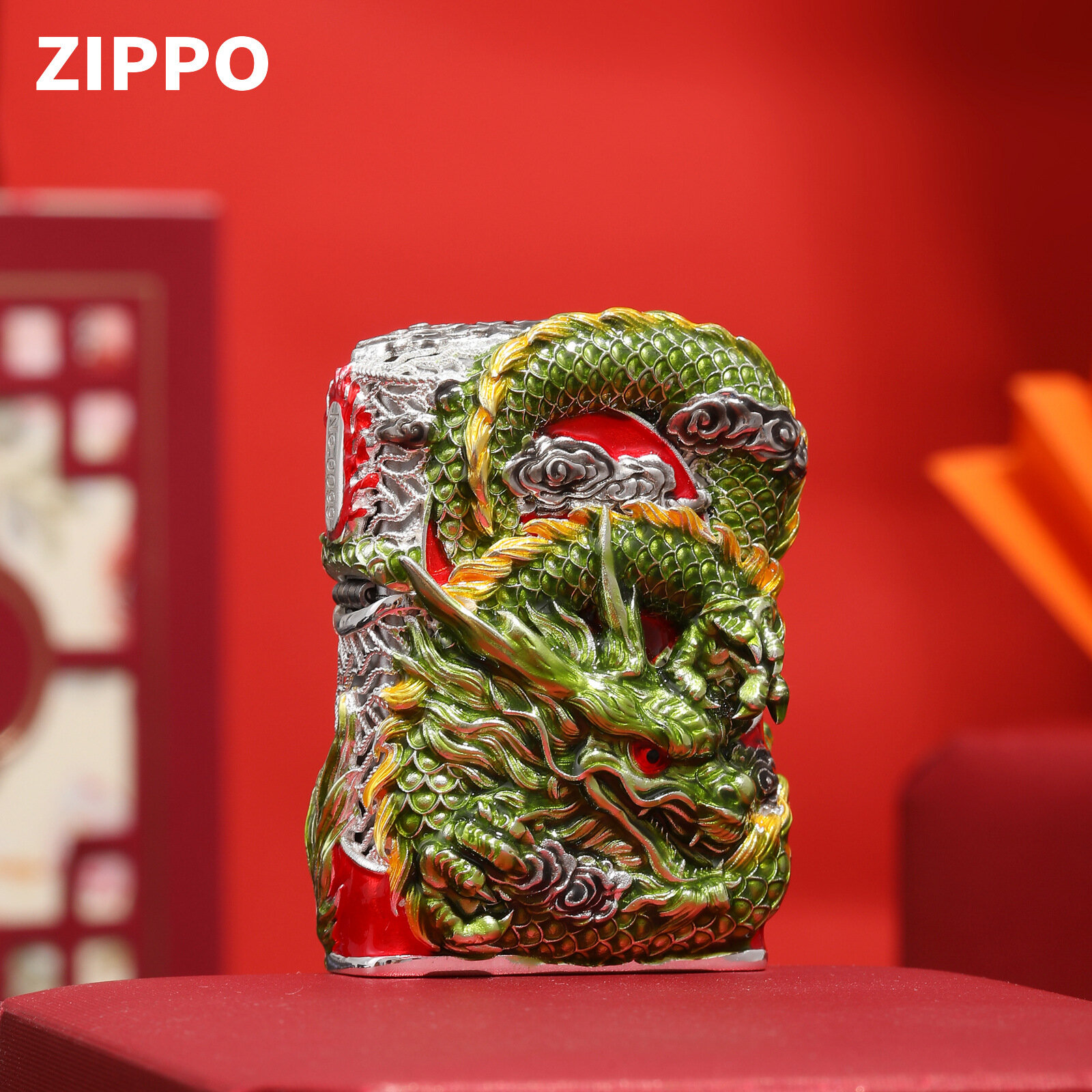 Zippo Дракон Серебро