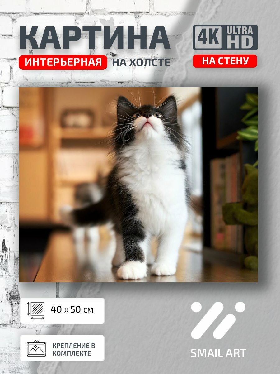 Картина на холсте интерьерная 40 на 50 на стену Белый Landscape для гостиной пейзаж декор