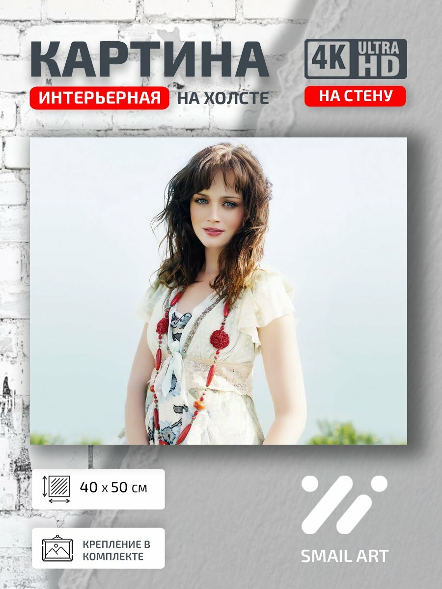 Картина на холсте интерьерная 40 на 50 на стену Глазами Portrait для салона красоты портрет