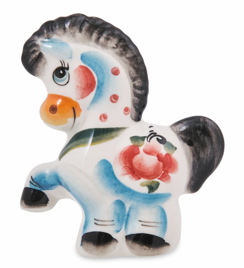 Фигурка "Лошадка-Буран" цв. (Гжельский фарфор)