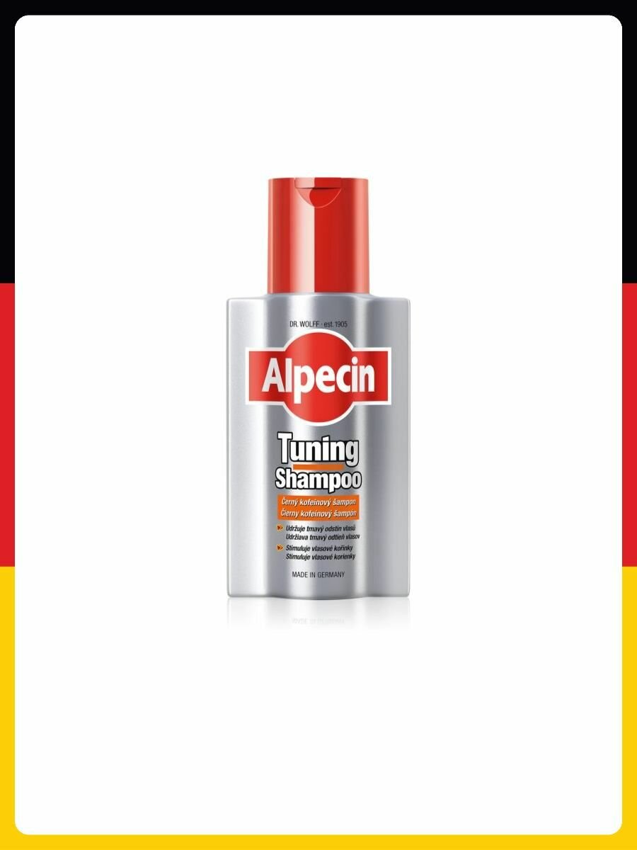 Шампунь для волос Alpecin Tuning Shampoo tinting shampoo for first gray hair, 200 мл