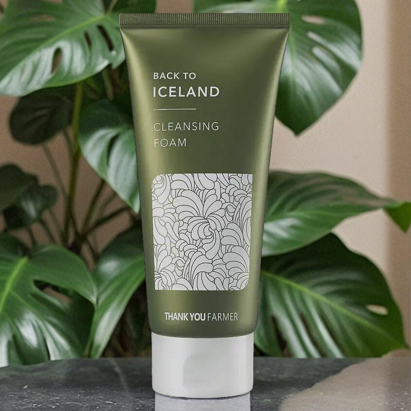 THANK YOU FARMER, Пенка очищающая с ледниковой водой для лица, 120 мл, Back to Iceland Cleansing Foam