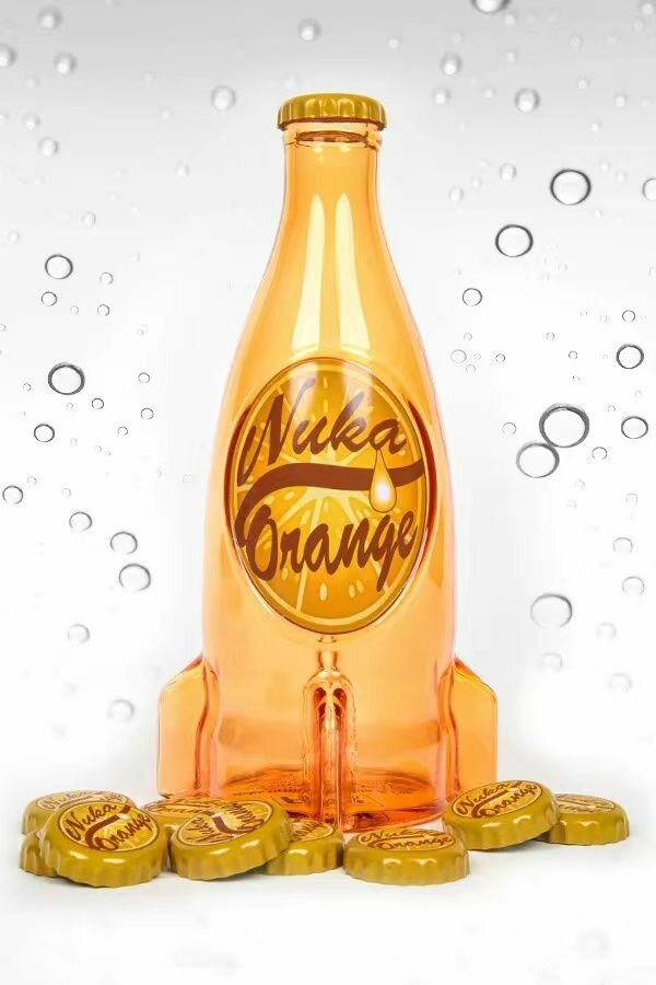 Fallout Coke Стеклянная бутылка DPI Игровые периферийные устройства (Fallout Rocket Бутылка колы и набор из 10 крышек)