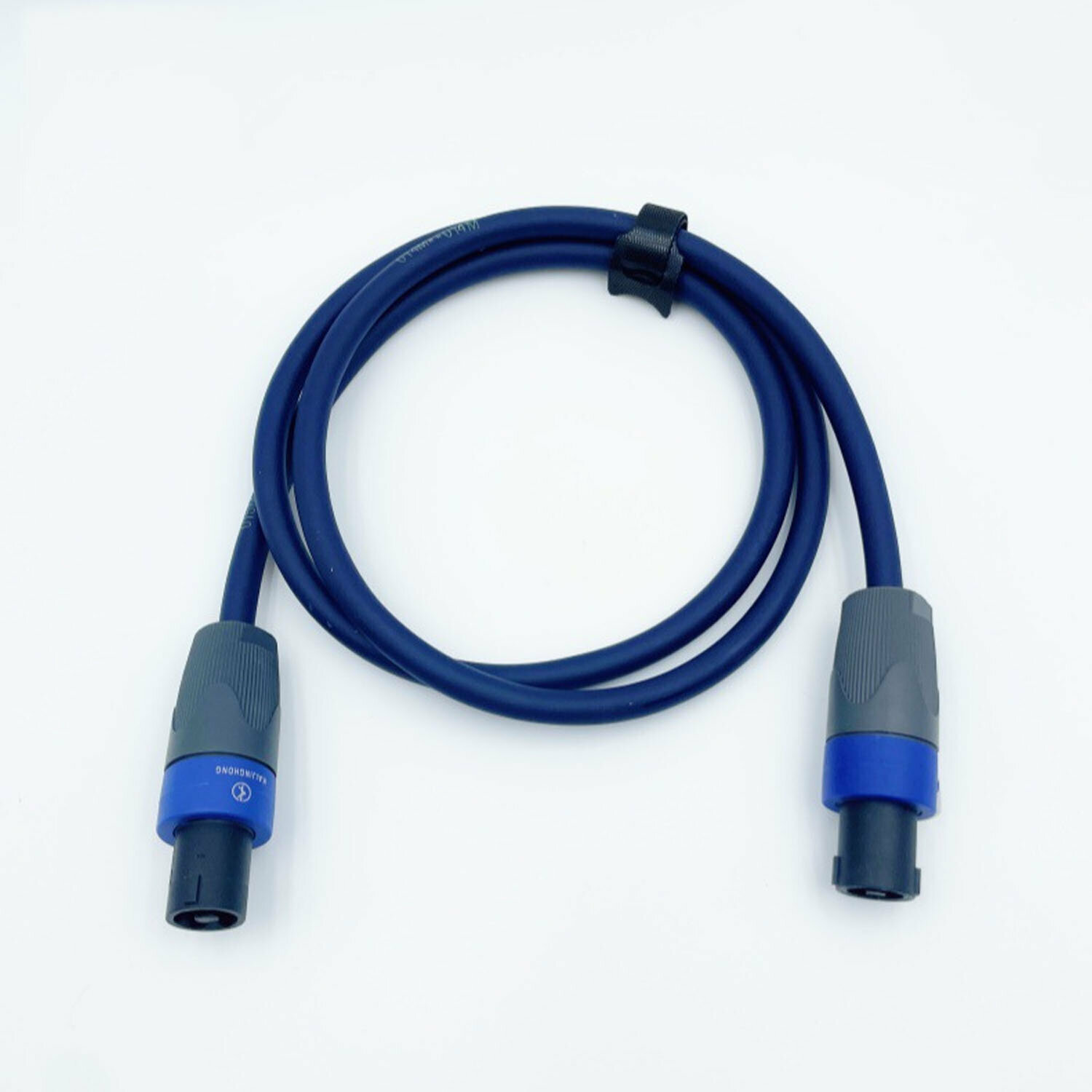 Кабели для микшера сцены 12AWG Аудиоамплификаторный шнур Соединитель динамика Мужской-Мужской Четырехжильный Провод Оксигенной Купры NL4FC Черный 5м