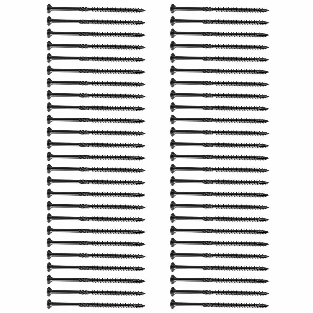 50 винтов для деревянных заборов и конструкций с головкой под звезду, устойчивые к окислению, - 4.8 x 76