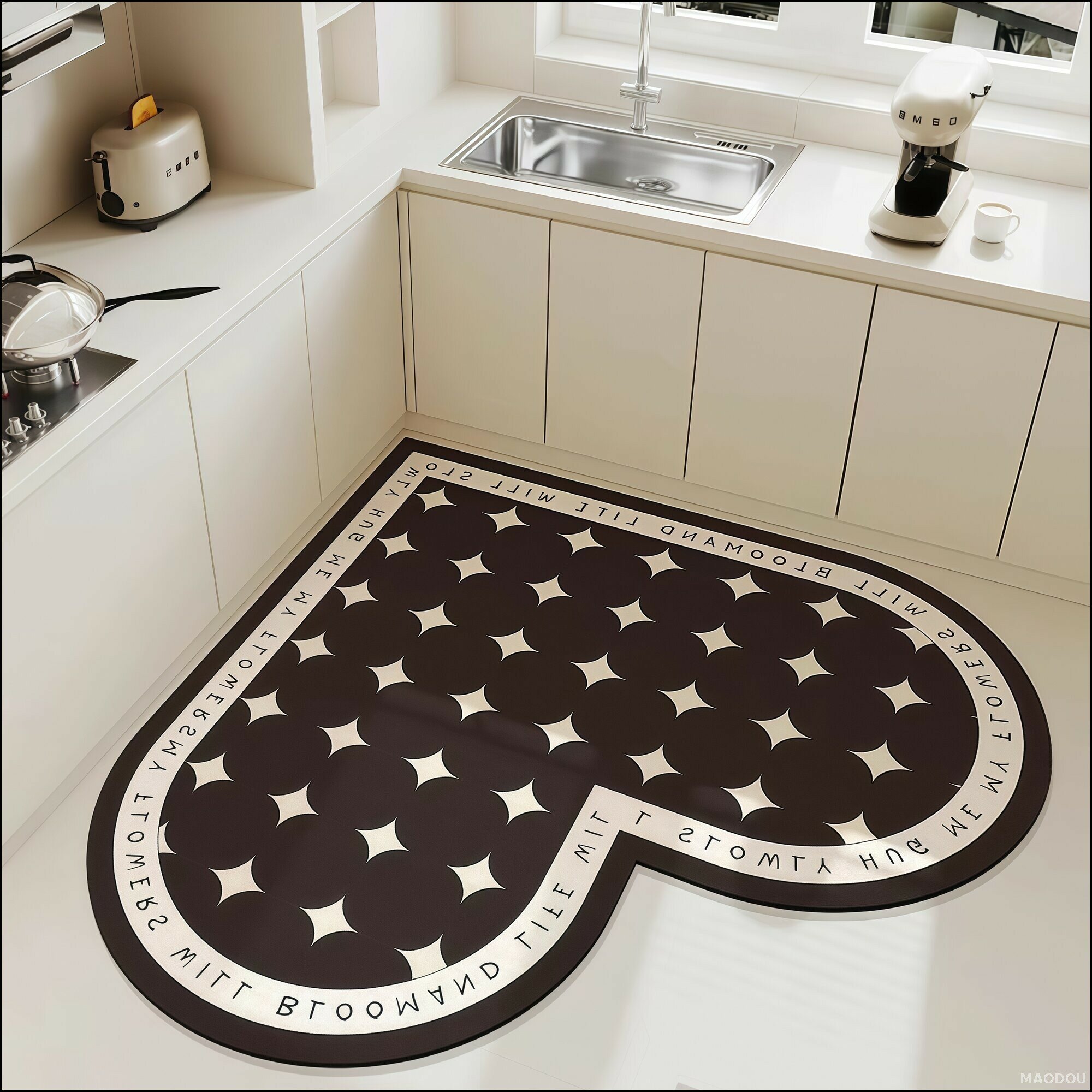 Коврик Китайская Традиция, квадратный, на латексной основе, безворсовый，80cm×80cm，Первая картинка