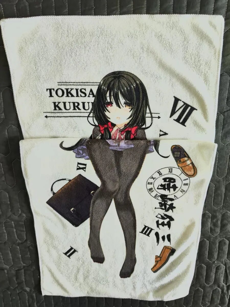 Высококачественное полотенце с аниме-девушкой из двухмерного мира, меняющее цвет, креативное полотенце для горяче