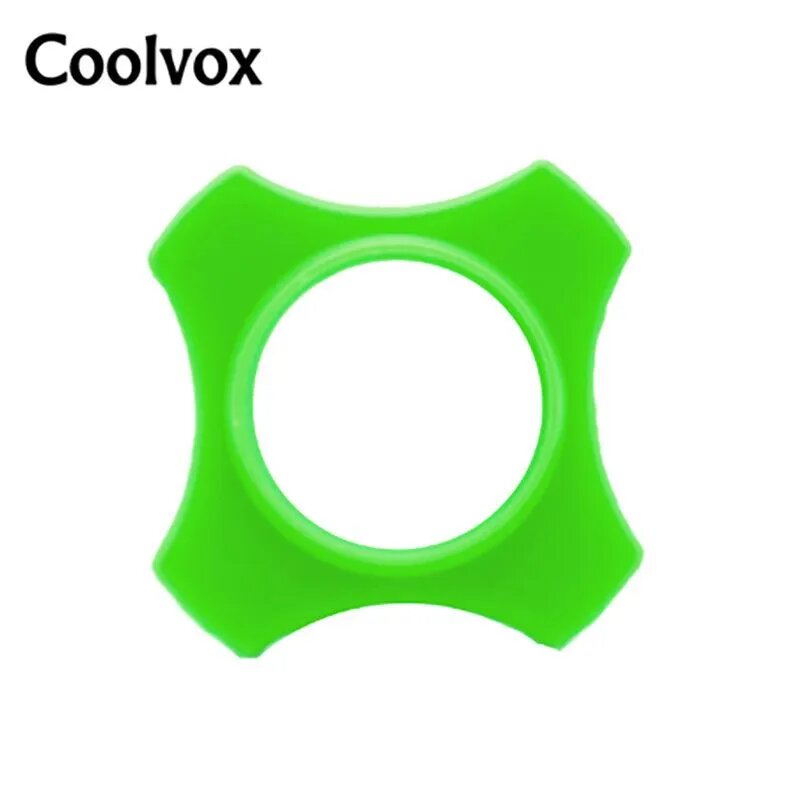 Coolvox Аксессуар для микрофона концертный Высокоплотный губка с цветным кольцом, губчатый чехол, экологически чистый силиконовый чехол, зеленый
