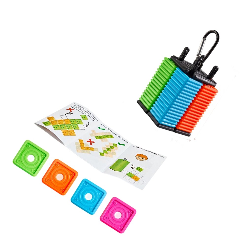 Портативная Стратегическая Шахматная игра "Пять в ряд", Настольная Игрушка Для Путешествий, Подходящая Для Семейной Игры На свежем воздухе 2-4 Игрока, Головоломки