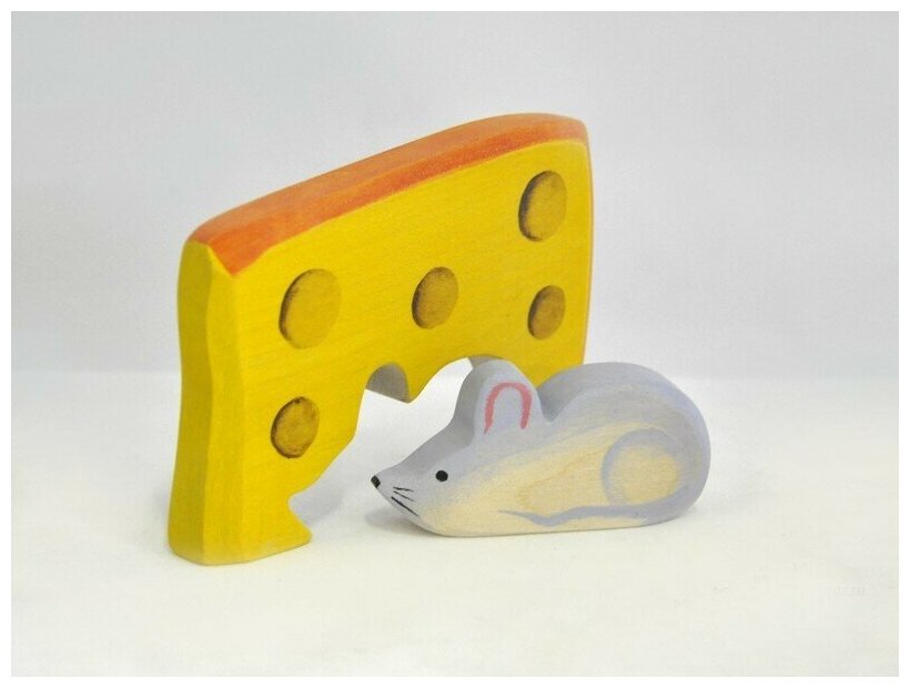 Деревянный пазл "Мышка в сыре", Лукоморье