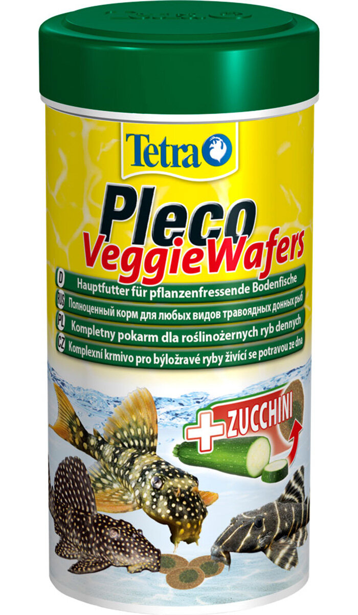 TETRA PLECO WAFER — Тетра корм-чипсы для растительноядных донных рыб (250 мл)