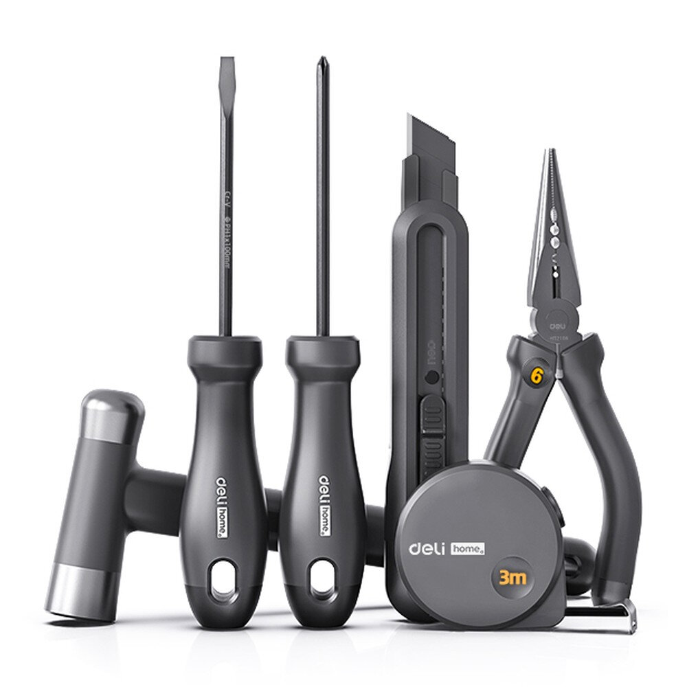 Набор инструментов Deli Home Series Black HT0006, 6 предметов