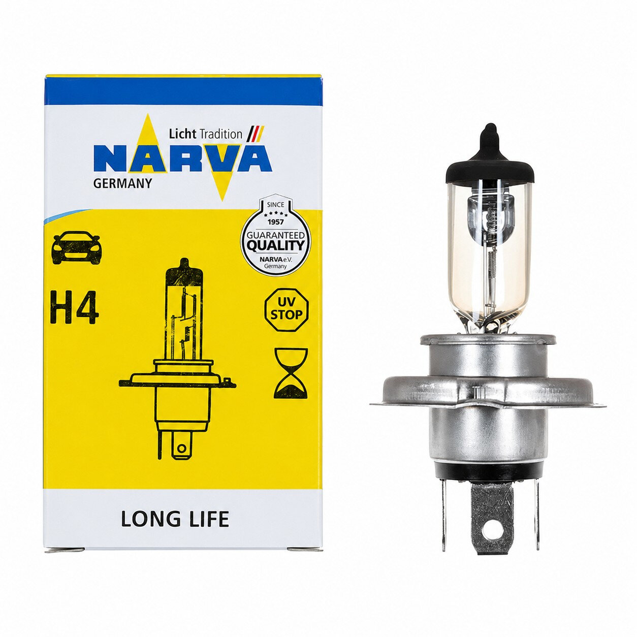 Лампа Narva Long Life H4 12V 60/55W P43t-38 488893000