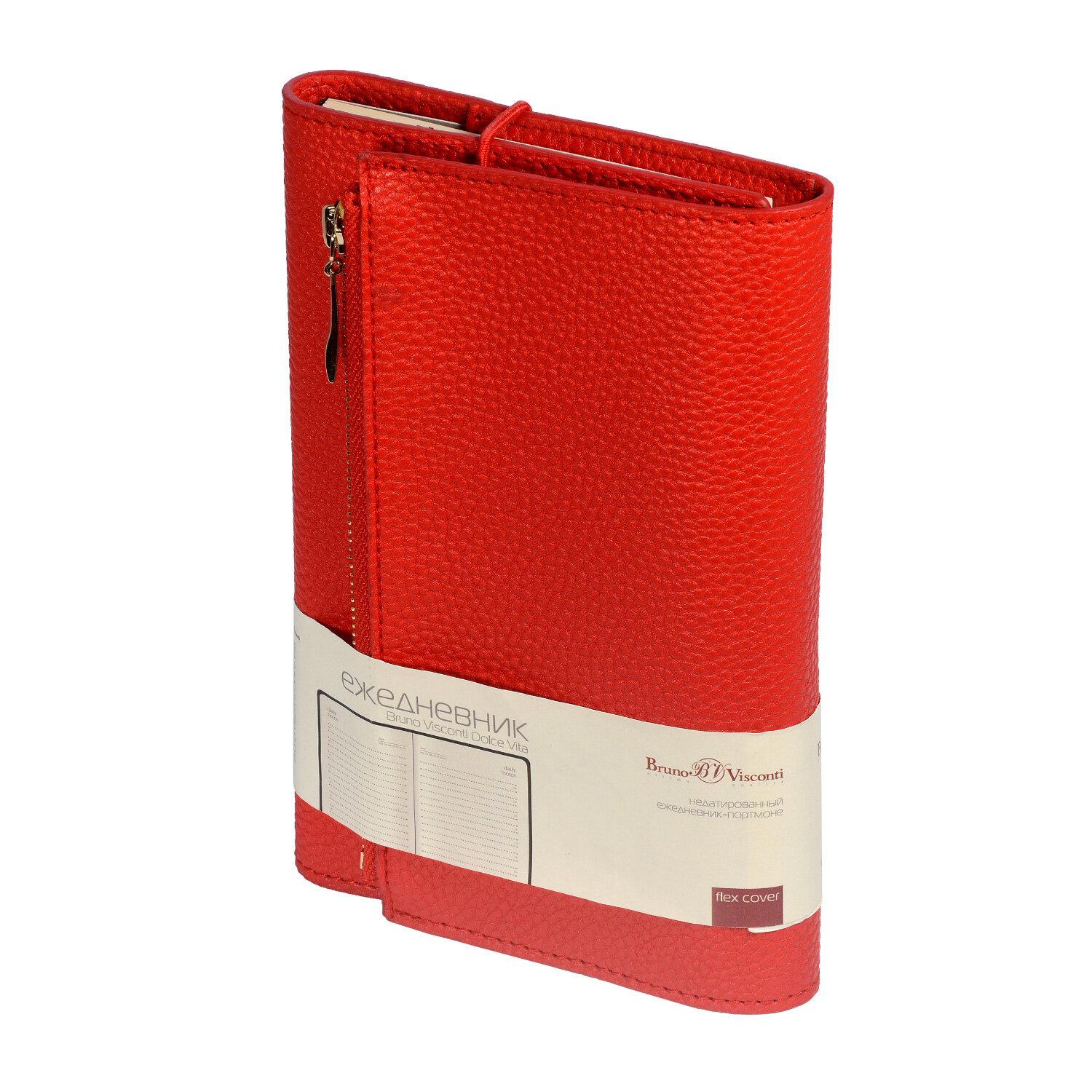 Ежедневник Bruno Visconti недатированный А5- "DOLCE VITA" красный