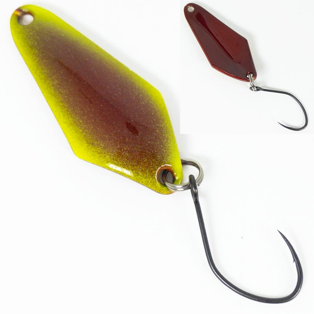 Блесна колебалка Зябликов Ромбик 3.2cм. 2.8гр fluo