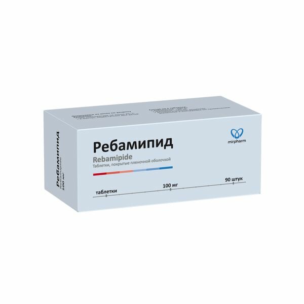 Ребамипид таблетки п/о плен. 100мг 90шт