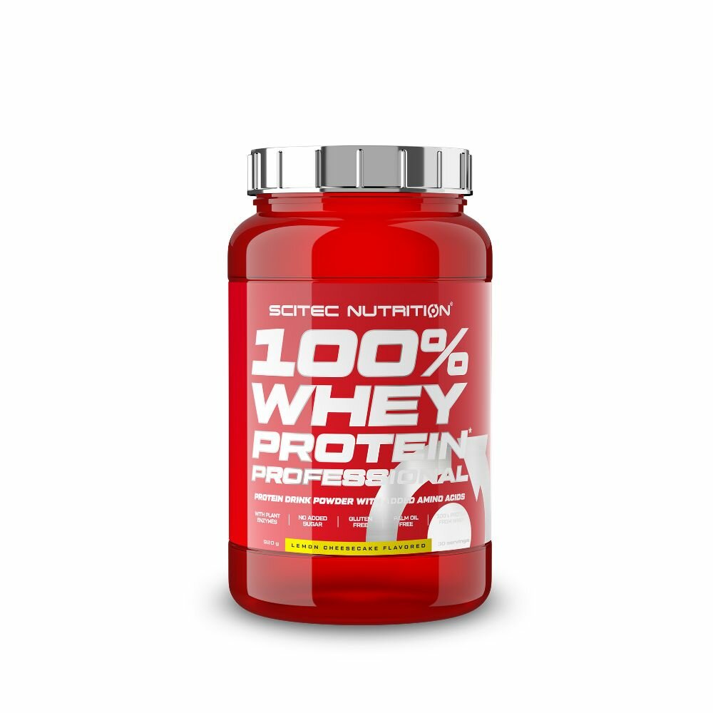 Протеин сывороточный Scitec Nutrition 100% Whey Protein Professional 920 Лимон чизкейк
