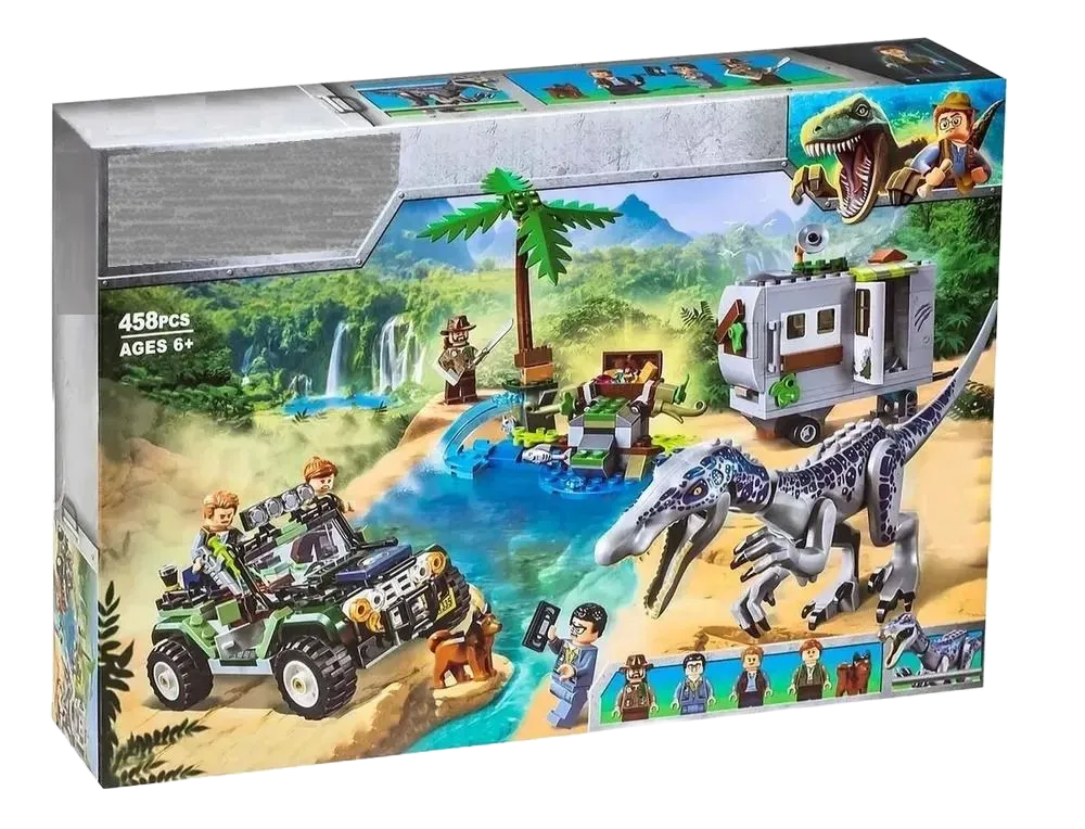 Конструктор Lepin "Поединок с Барионикс: Охота за сокровищами", 458 деталей