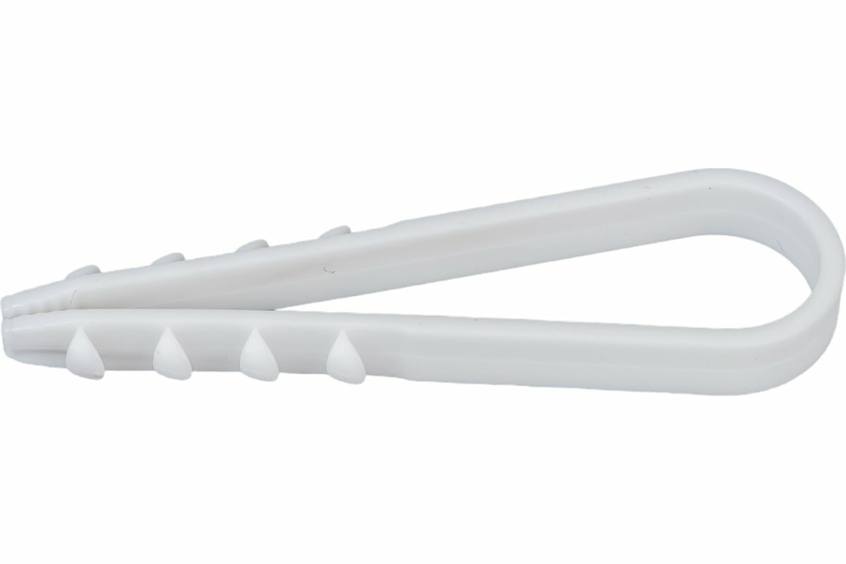 FORTISFLEX дюбель-хомут нейлон ДХ 11-18 (б) 100 шт - крепёжный элемент для монтажа