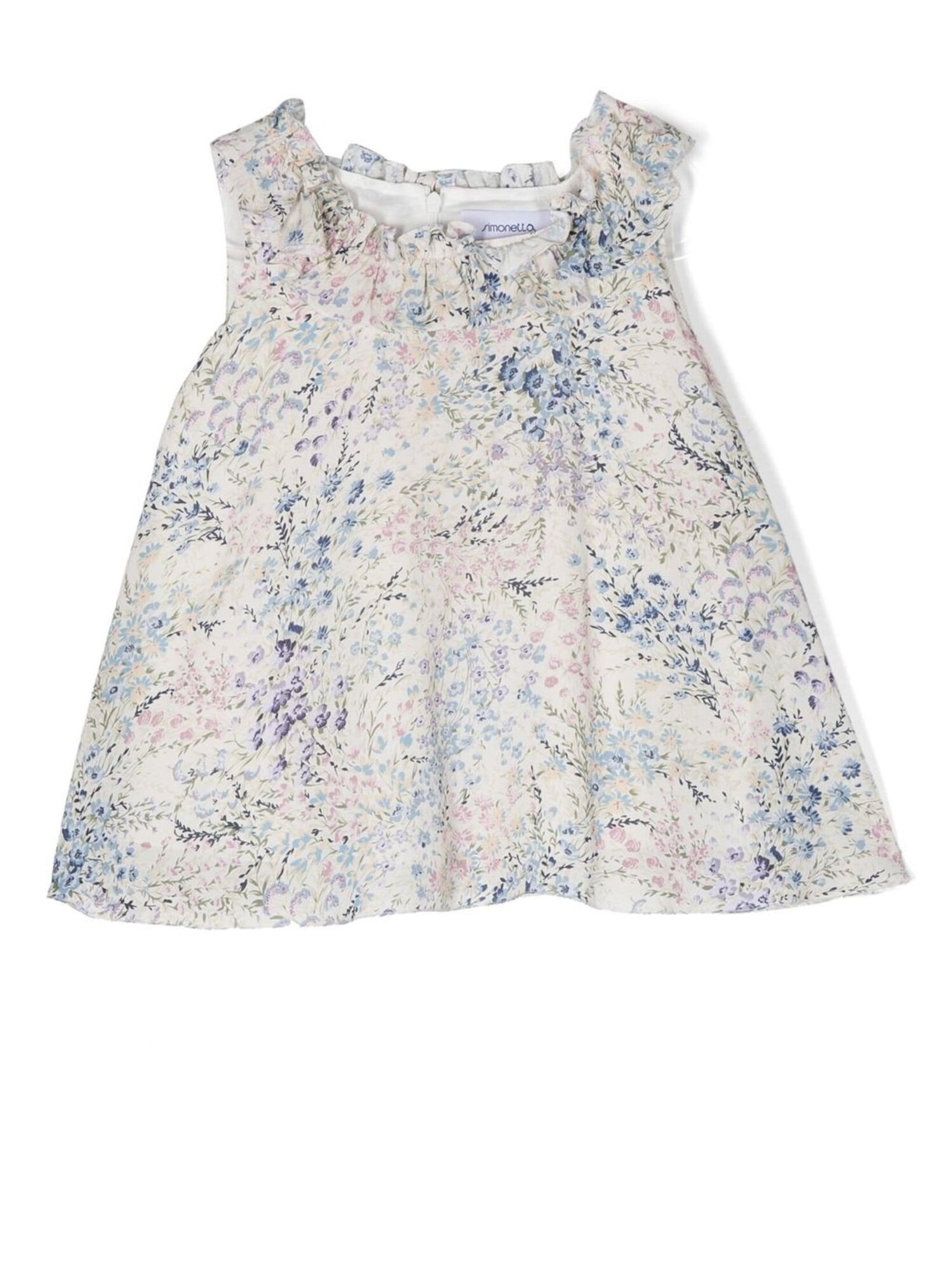 Блуза Блузка без рукавов с цветочным принтом