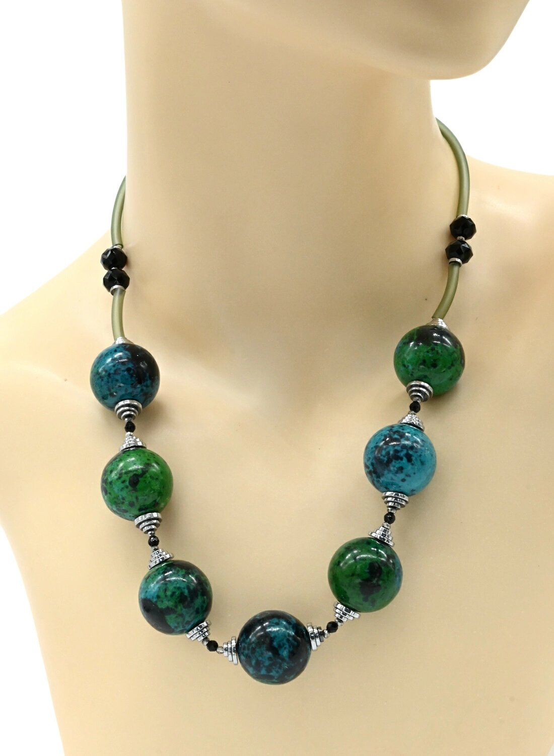 Колье, хризоколла