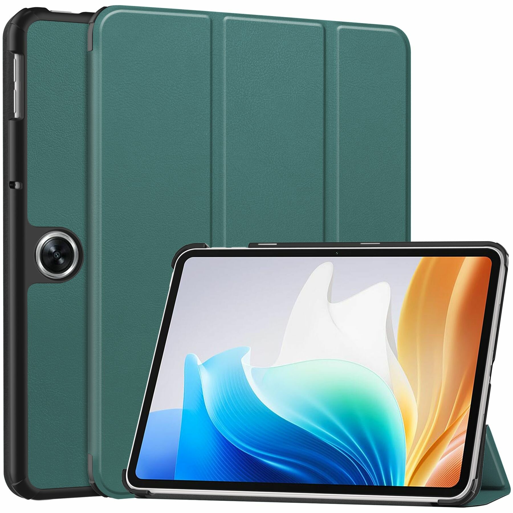 Чехол для Oppo Pad Neo / Pad Air 2 / OnePlus Pad Go темно-зеленый (11.4")