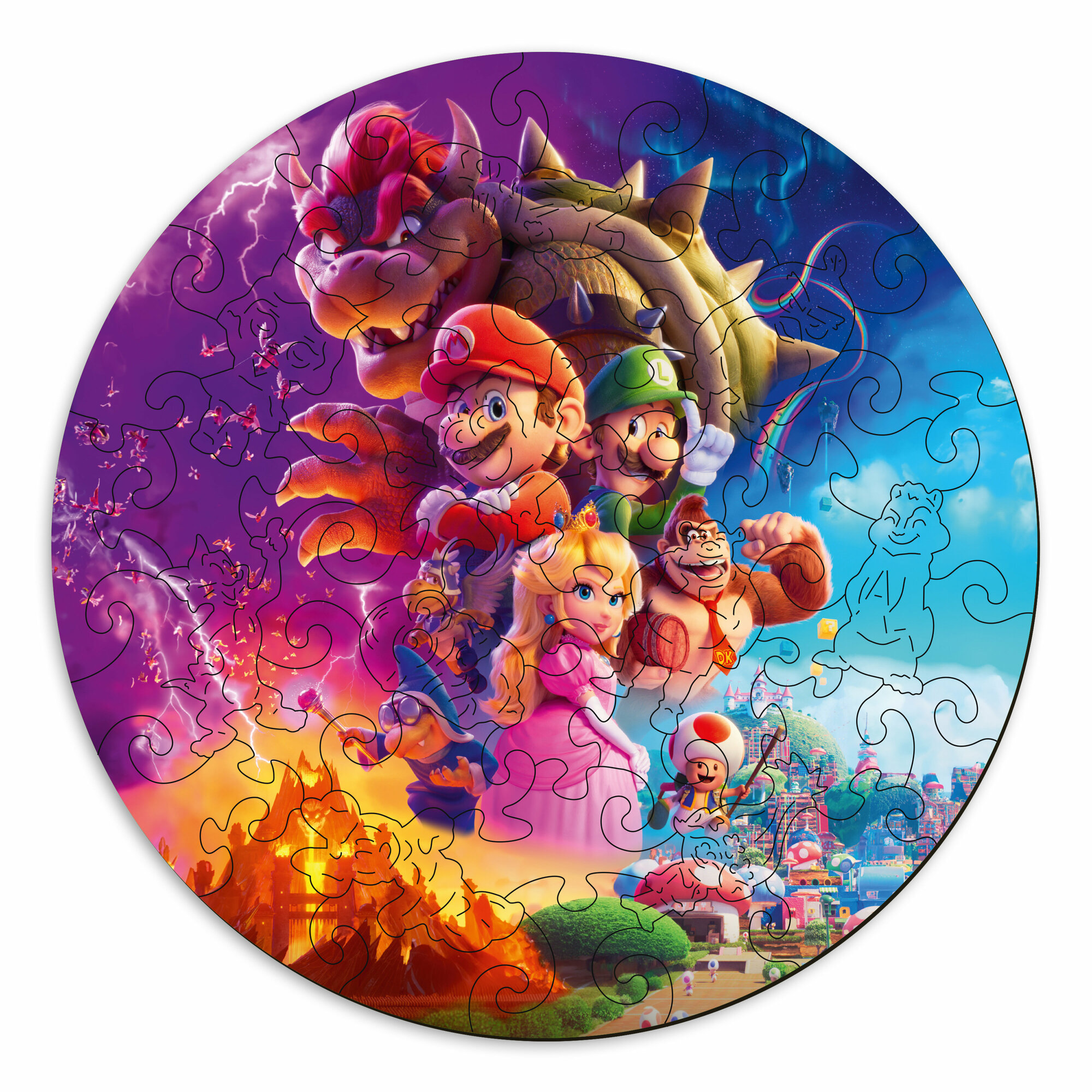 Пазл Active Puzzles Марио, дерево, 50 элементов, для развития логики, моторики и внимания