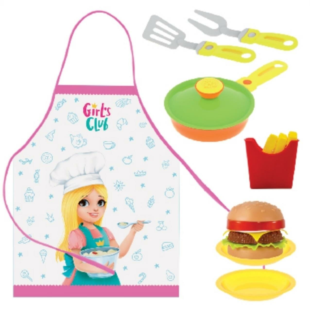 Набор "Повар" Girl's Club, 13 элементов, развивающая игра, для детей