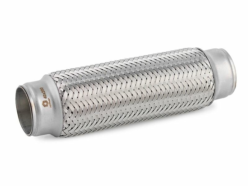 Виброкомпенсатор (Гофра) глушителя 40х200 / Гофра трехслойная выхлопной трубы 40x200