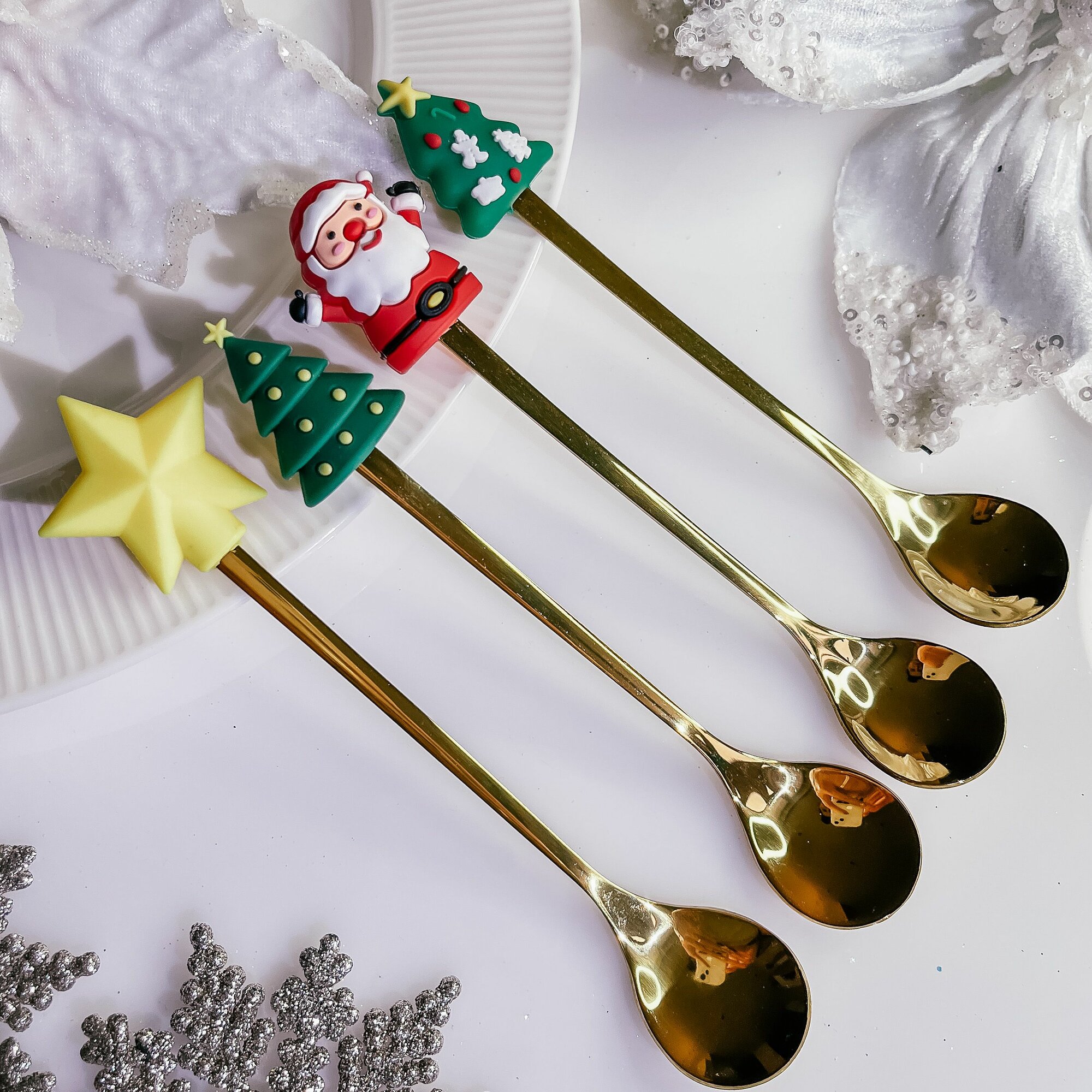 Набор для устриц "Элегантный", 4 предмета, сталь, подарочная упаковка