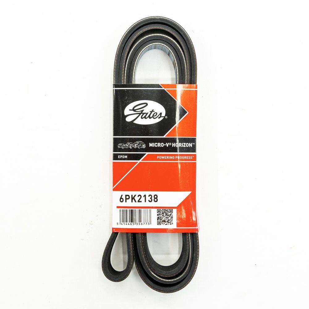 Ремень приводной 6PK2138 на Hyundai Solaris, Creta, Accent; Kia Rio; Mercedes-Benz Sprinter, E-Class; Honda Accord