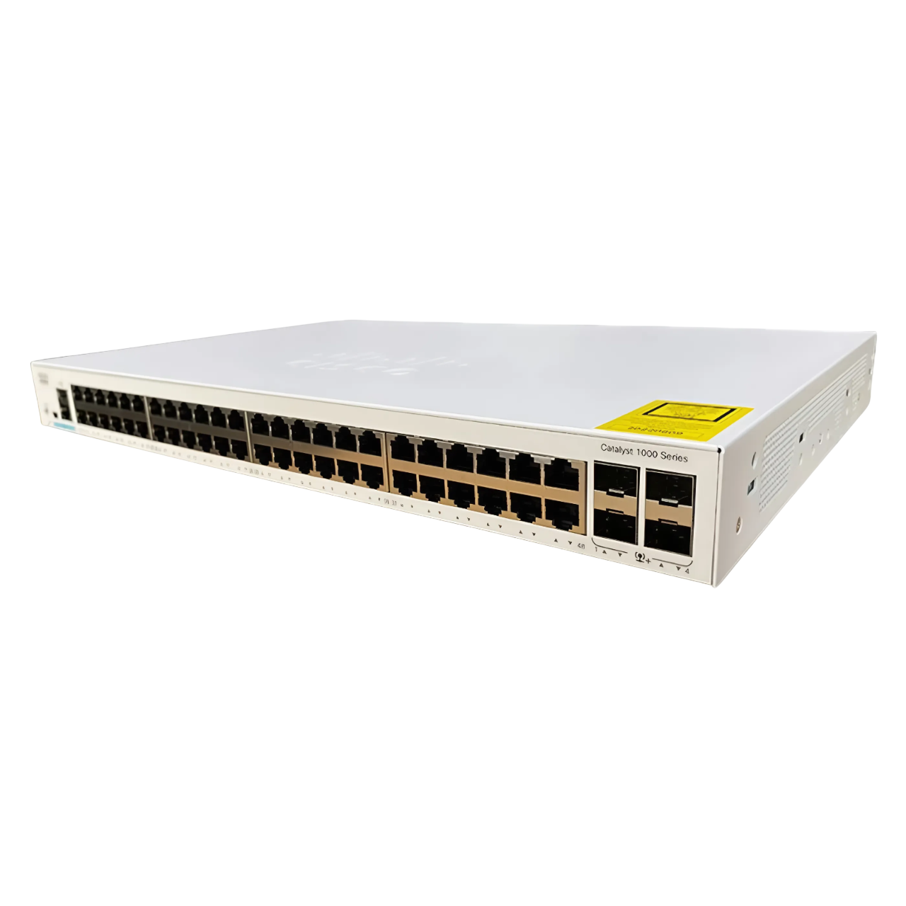 Коммутатор управляемый Cisco C1000-48T-4G-L, 48 x GE RJ-45, 4 x SFP, 444.5 x 43.9 x 272.5 мм, белый