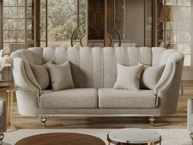 Диван Арида Мария 3 местный платина серый