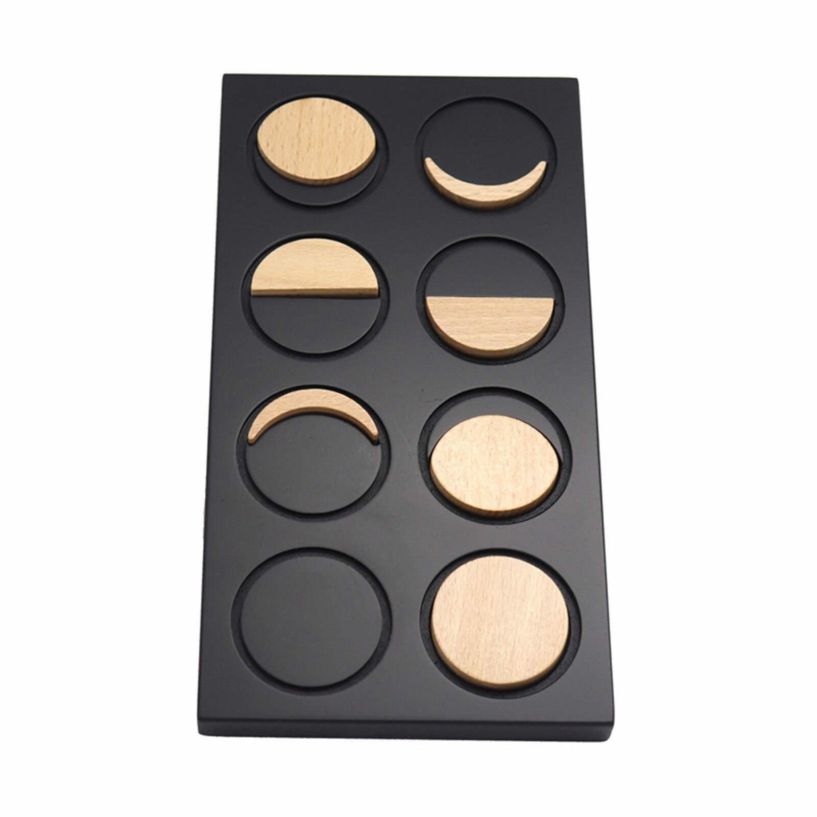 Обучающий инструмент с головоломкой Фазы луны , обучающая игрушка, утолщенная 3D головоломка, игра для ранней сортировки формы, детский возраст 1 + подарок