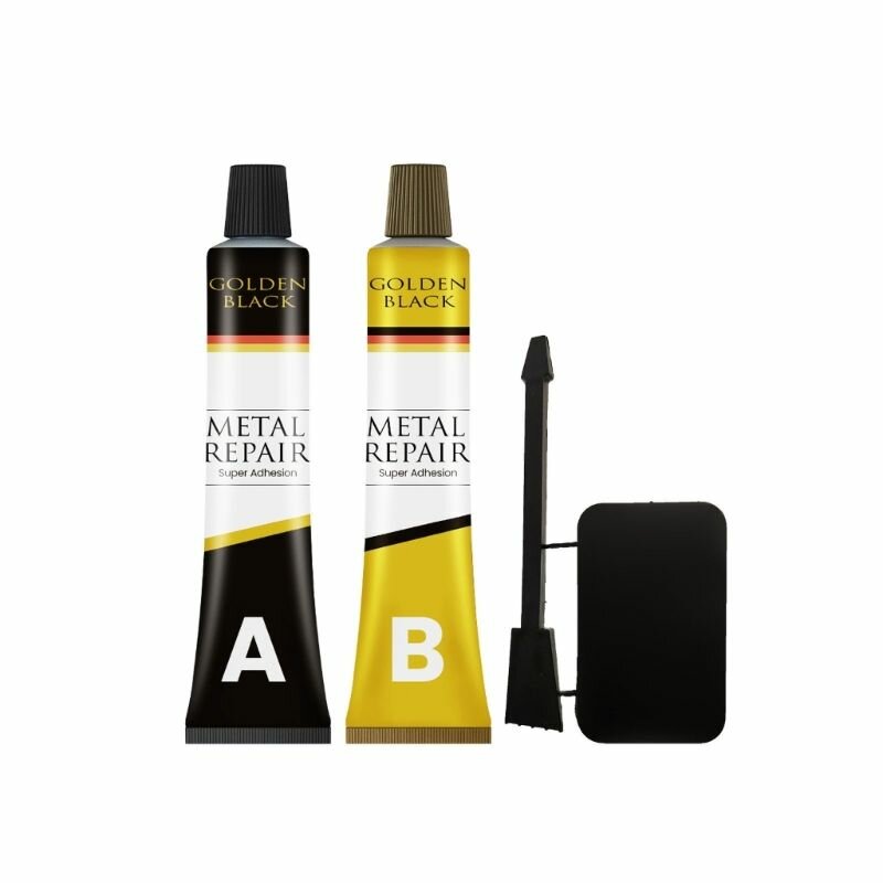 Клеи для металлов, клеи ремонта литья (A+B), термостойкие A и B жидкая сварка
