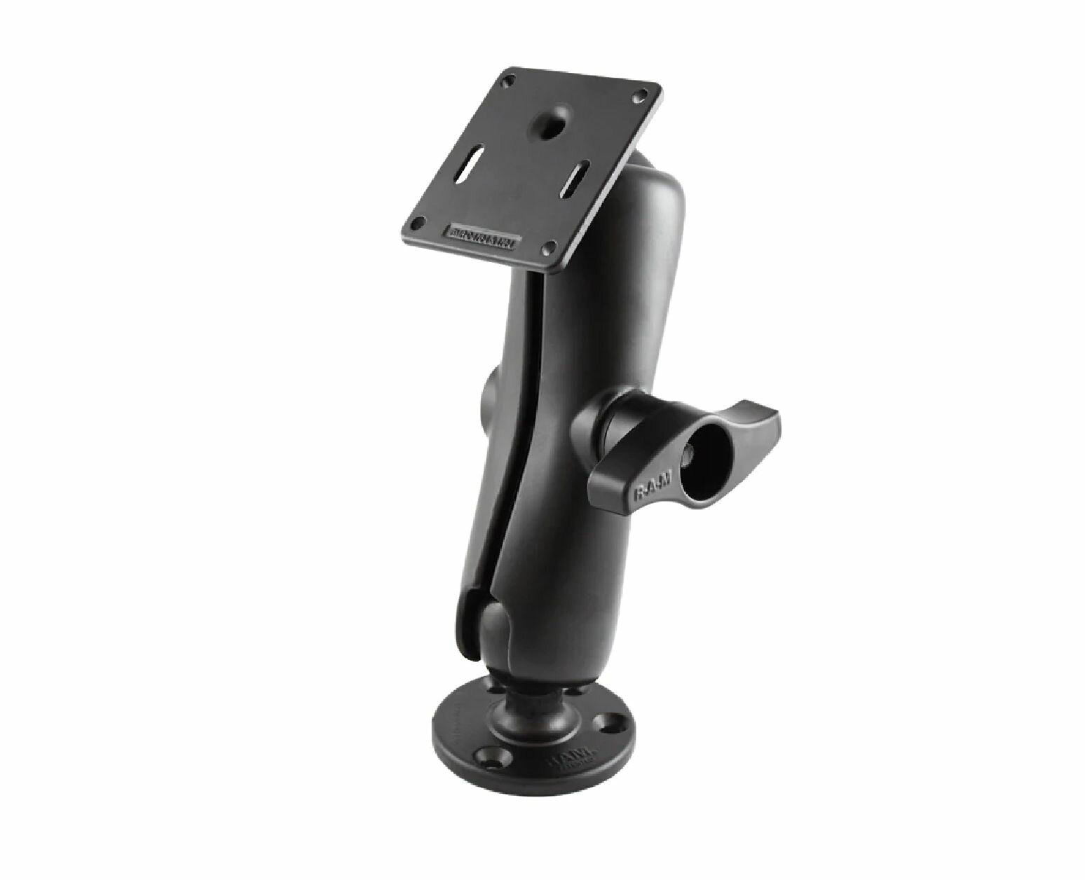 RAM-D-101U-2461 Универсальное крепление RAM. Муфта 210 мм. Площадка VESA. Шары 57мм (Размер D)