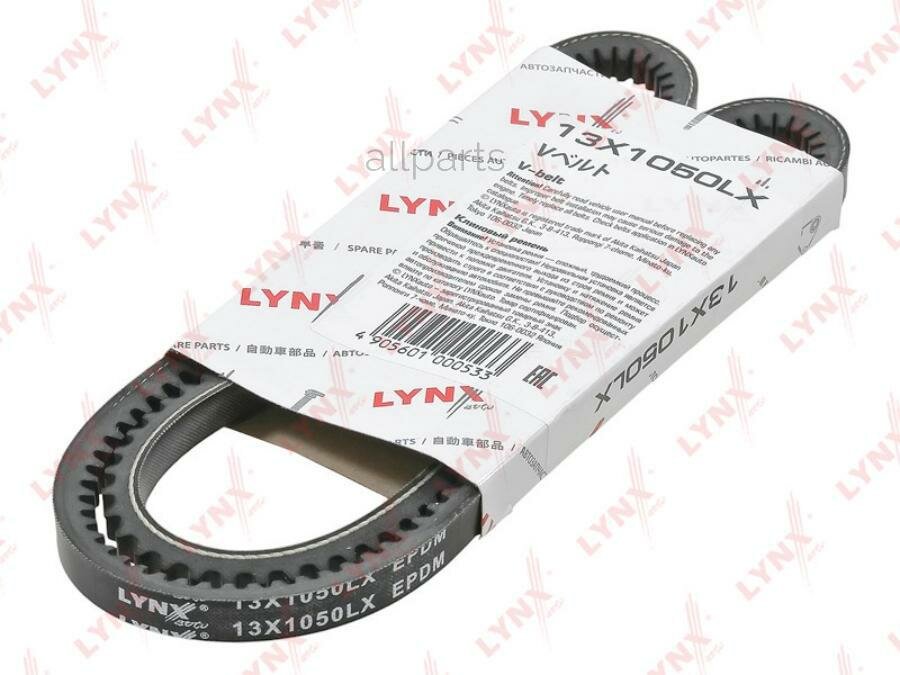 LYNXAUTO 13X1050LX ремень приводной ALFA ROMEO 164 2.0T-3.0 90-92, LADA NIVA 1.6 (ГУР), BMW 5(E34) 3.0-3.5 -91/M5/7(E32