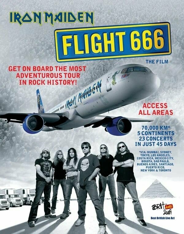 Iron Maiden: Flight 666 (2009) Blu-ray (блю рей)