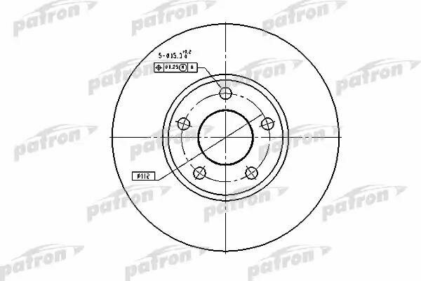 Диск тормозной передн AUDI: 100 90-94, 100 Avant 90-94, A4 95-00, A4 Avant 96-01, A6 94-97, A6 Avant 94-97