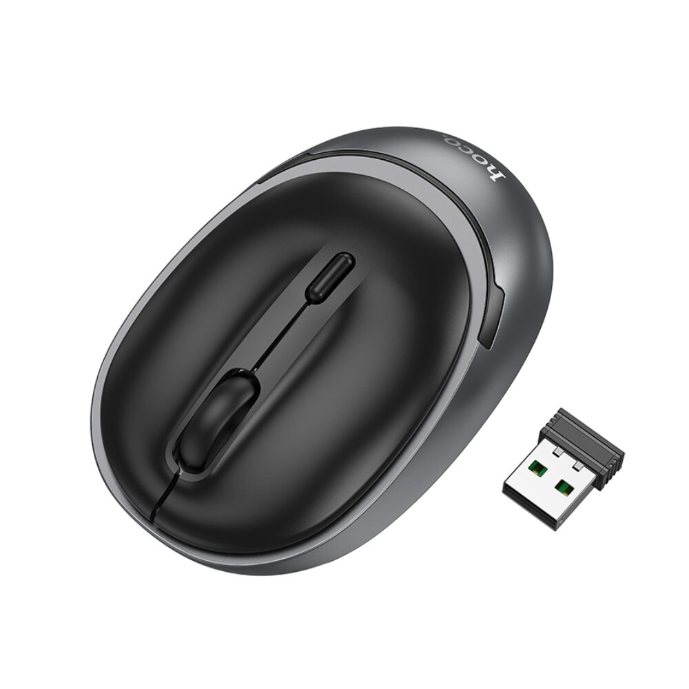 Hoco Мышь беспроводная двухдиапазонная HOCO GM34 Nuevo, Dual mode, 800/1200/1600 DPI, black